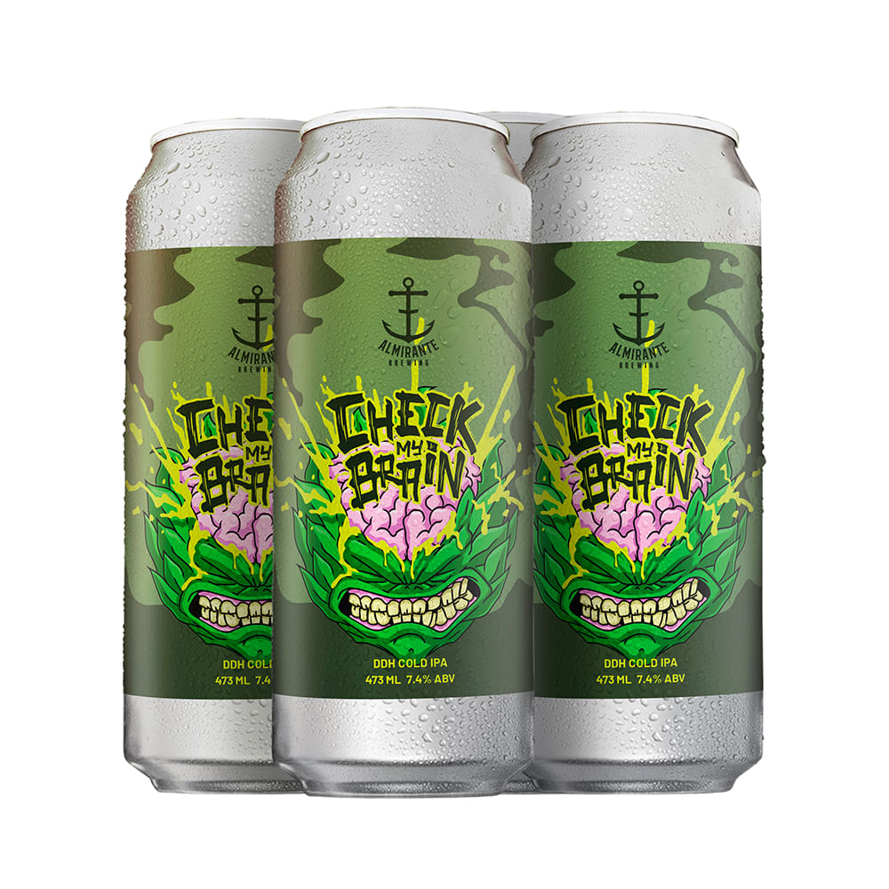 ALMIRANTE | CHECK MY BRAIN | 4 PACK x LATA 473ML - tengosed